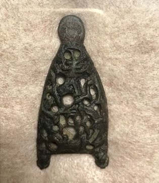 Viking or Anglo-Saxon stirrup mounts – www.vikingartefacts.com